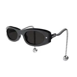 SABATINO Full Rim Sunglasses With Pendant - Black
