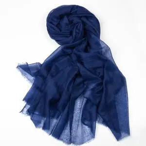 BEL CASHMERE Light Cashmere Foulard In Navy - Blue