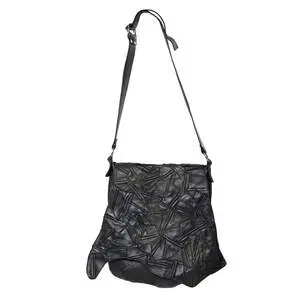 METAMORPHOZA Leather Patchwork Crossbody Bag