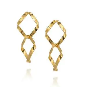 JAREDJAMIN Kira Plated Dangle Earrings - Gold