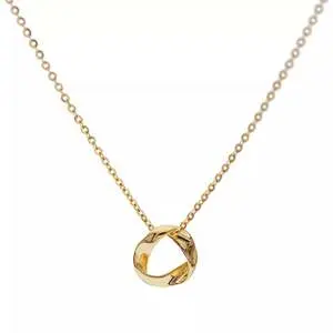 ELK & BLOOM Dainty Circle Necklace - Gold