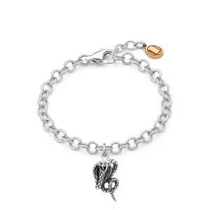 UNALOE Sterling Serpent Chain Bracelet - Silver
