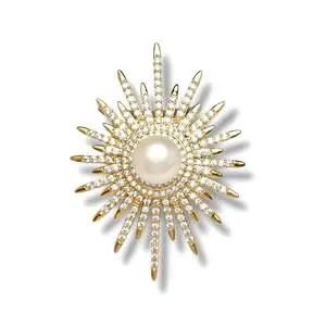White Pins And Brooches