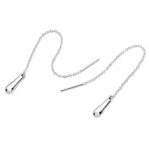 LUCY QUARTERMAINE Drop Feeder Earrings - Silver