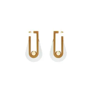 GISSA BICALHO Neutrals Yoyo Crystal Earrings - Yellow