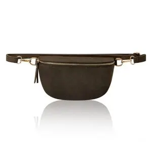 BETSY & FLOSS Rivoli Suede Crossbody & Waist Bag - Brown