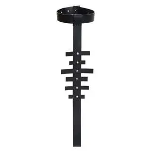 METAMORPHOZA Studded Leather Choker - Black