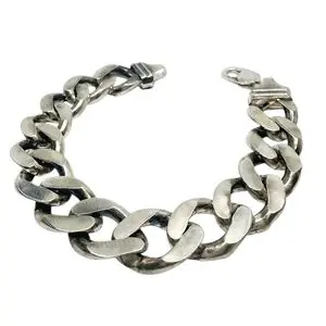 TG-JEWELLERY BY TAMARA GERVASIO Heavy Curb Link Bracelet - Silver