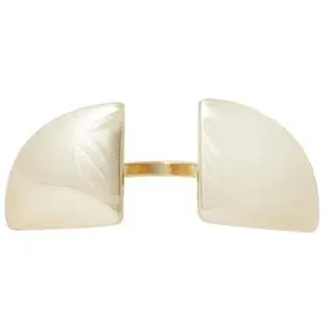 CASTLECLIFF Quarter-sphere Ring - Gold
