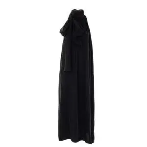 ZAMSEE Scarf Detail Maxi Dress - Black