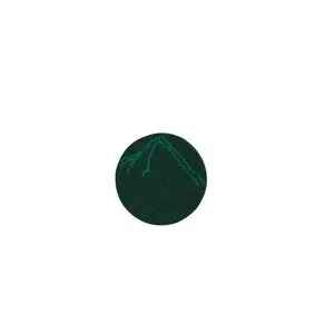 DEDE JOHNSTON Mountain Embroidered Drink Coaster