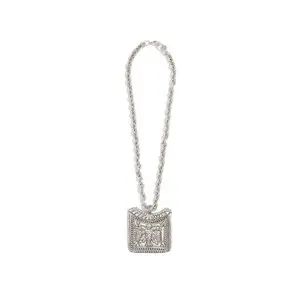 Lovard Double Eagle Medallion Necklace - Silver