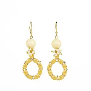 ADDICTED2 Iride Dangle Earrings - Gold/yellow