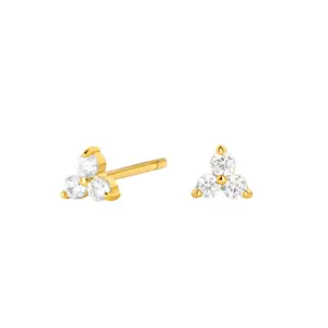 MICKEY'S GIRL Lotus Stud Earrings - White