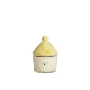 CAROLA FRA I TRULLI Trullino Candle With Citrous Grove Scented Soy Wax Candle - Yellow