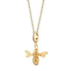 LILY CHARMED Bee Charm Necklace - Gold