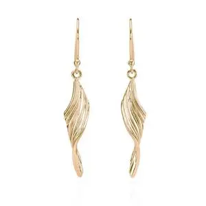AUGUSTINE JEWELS Curved Shell Drop Earrings - Gold