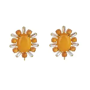 Bounkit Oval Earrings