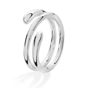LUCY QUARTERMAINE Sterling Coil Drop Adjustable Ring - Silver
