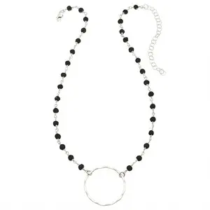 HEATHER HAWKINS Sterling Silver & Spinel Necklace - Black