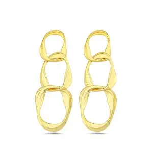 Mishka Aura Chain Dangle Earrings - Gold