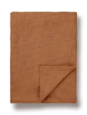TAMEKO Tate Bed Throw — Rust - Red