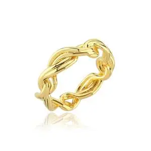 Mishka Twist Ring Gold
