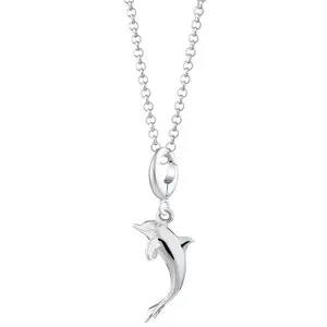 LILY CHARMED Sterling Dolphin Charm Pendant Necklace - Silver