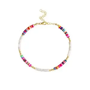 OLIVIA LE Rio Rainbow Anklet - Yellow
