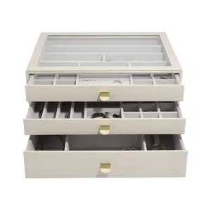 STACKERS Neutral Supersize 3-drawer Jewelry Box - Black