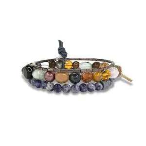 JAREDJAMIN Maurice Gemstone Bracelet Set - Brown