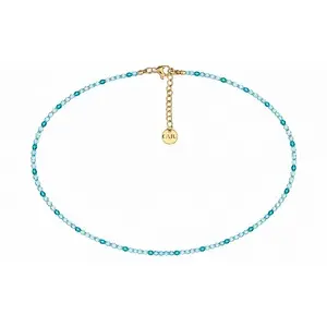 GAJÚ Fira Necklace With Topaz And Aquamarine Effect Stones - Blue