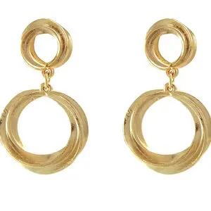 MARCIA MORAN Rochelle Twisted Circle Earrings