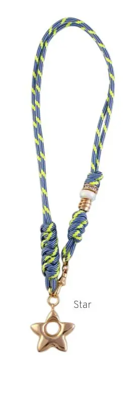 MACRAE & CO. Rope Necklace With Charm - Yellow