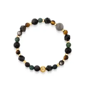 Nialaya Jewelry Logo Bracelets For Men