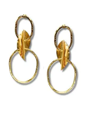 JAREDJAMIN Viviane Post Drop Earrings - Gold