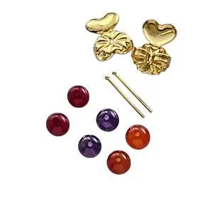 BELLATRICK Gemstone And Sterling Silver Yellow Plated Detachable Earrings - Gold