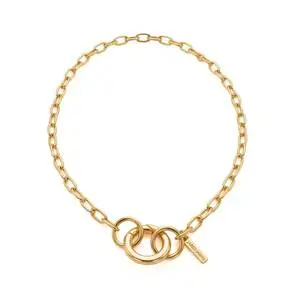 JAREDJAMIN Chain Reaction Connector Necklace - Gold