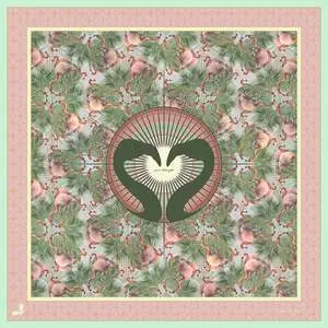 Henelle Pink / Gold / Green Palm Springs Silk Scarf - Pink/gold/green