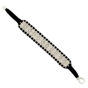 ARTISAN Diamond Silk Bracelet In Sterling Silver - White/black