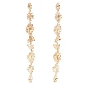 CASTLECLIFF Viento Recycled Brass Dangle Earrings - Gold