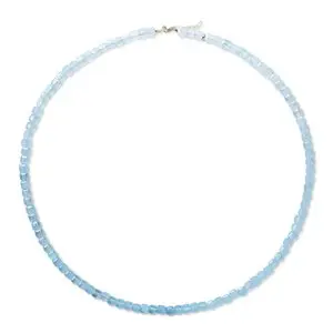 BOMBYX HOUSE Aquamarine Ombre Cubist Necklace - Blue
