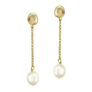 BIKO Paloma Pearl Drop Earrings - Gold