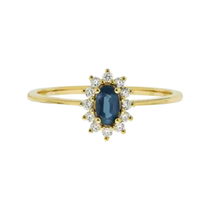 LA KAISER Sapphire And Diamond Ring - Gold