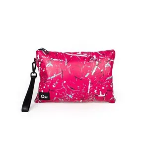 QU Chaos Printed Pouch - Pink