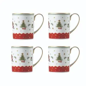 Twig New York Prouna My Noel Mug, Set Of Four - White