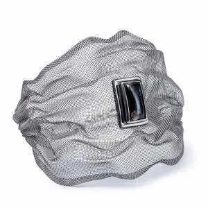 GERMAN KABIRSKI Limited Edition Nuno Silver & Titanium Mesh Bracelet With Smoky Quartz - Silver/black