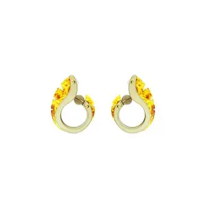 GISSA BICALHO Leaves Hoop Earrings