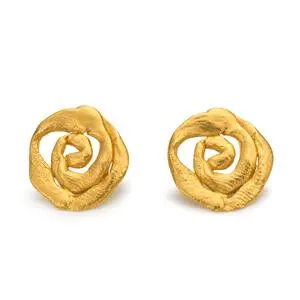 EVA REMENYI Origin Small Spiral Earrings Gold