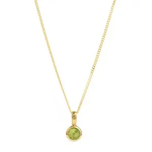 CHARLOTTE'S WEB JEWELLERY August Birthstone Vermeil Peridot Necklace - Gold